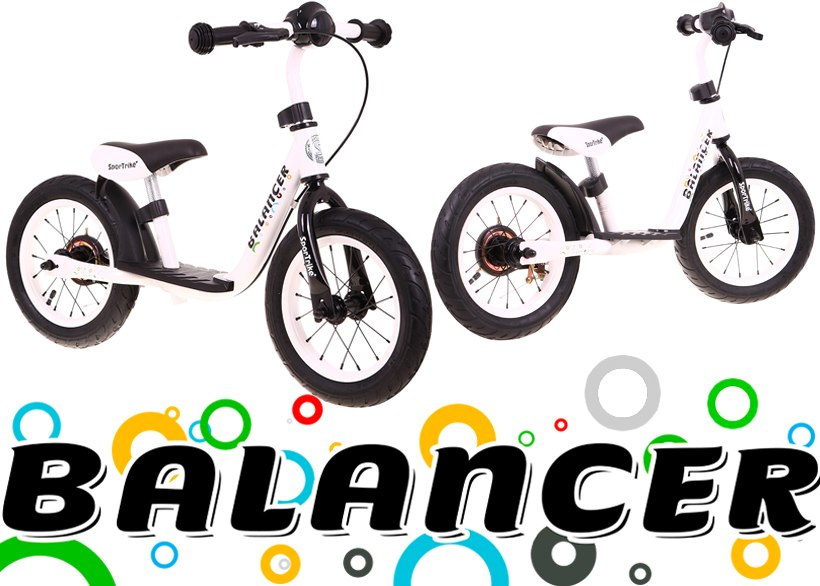Bicikl bez pedala SporTrike Balancer za djecu Bijeli Prvi bicikl za ...